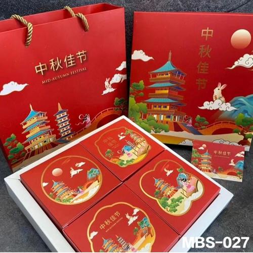 Jual MBS-027 Mooncake box set packaging mid autumn festival 125-180gr ...