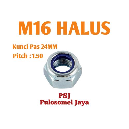 Jual Mur Nylon Halus / Lock Nut Galvanis M16 Halus - Kota Tangerang - PULOSOMEI JAYA | Tokopedia