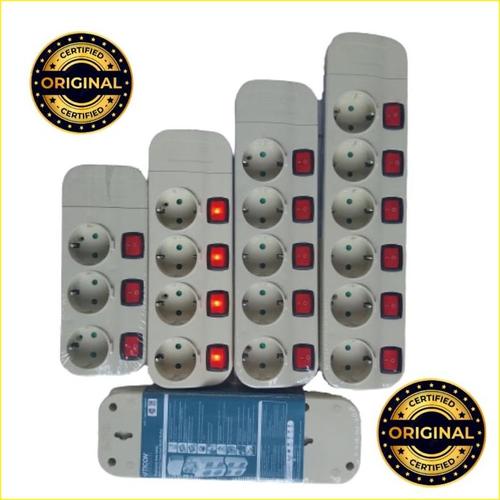 Jual STOP KONTAK UTICON TERMINAL KUNINGAN + SAKLAR SNI - Lubang 4 ...