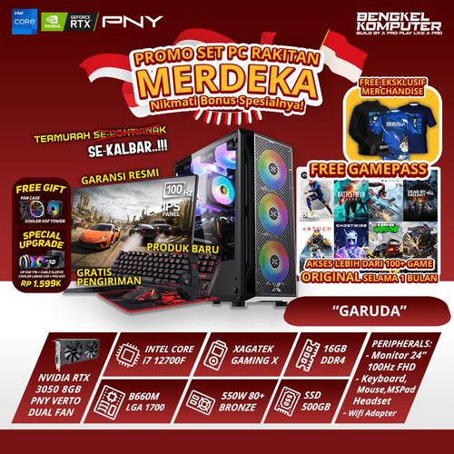 Jual PC GAMING FULLSET MERDEKA - GARUDA - I7 12700F - RTX 3050 8GB - DEFAULT - Kota Pontianak ...