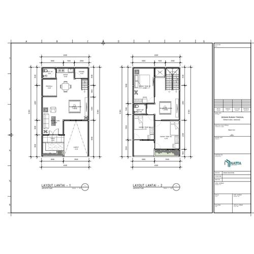 Jual desain denah rumah 2d - Kab. Bandung - NATTA STUDIO | Tokopedia