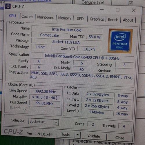 Jual Intel Pentium Gold G6400 Gen 10 Comet Lake LGA 1200 - Kab. Cirebon - Najch Creative House ...
