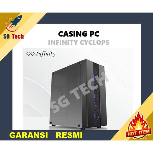 Jual CASING PC INFINITY CYCLOPS - ATX, mATX Gaming Case - NO FAN ...