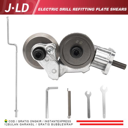 Promo JLD Electric Drill Refitting Plate Shears Adaptor Mesin bor ...