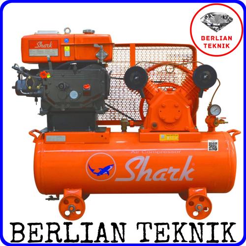 Jual Kompressor Angin Shark 3 HP Air Compressor + Diesel R 180 / 8 HP ...