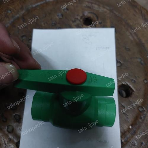 Jual ball valve ppr warna hijau 1/2"inch 20mm / stop kran ppr - Jakarta ...