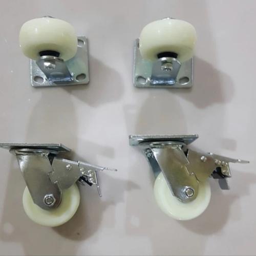Jual roda trolli nilon heavy duty 4"inch (2putar+rem 2lurus) - Jakarta ...