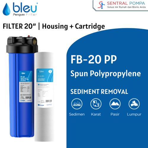 Jual Water Filter Penguin 20" Saringan Air FB-20 PP Cartridge 1 / 5 ...