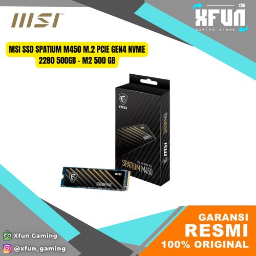 Jual MSI SSD SPATIUM M450 M.2 Pcie Gen4 Nvme 2280 500GB - M2 500 GB ...