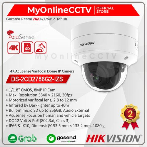 Promo DS-2CD2786G2-IZS Hikvision 8MP Varifocal Motorize Zoom Lens IPCAM CCTV Cicil 0% 3x ...
