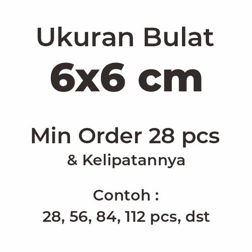 Jual Cetak Label Sticker kemasan toples kue kering Free desain - 6x6 cm ...