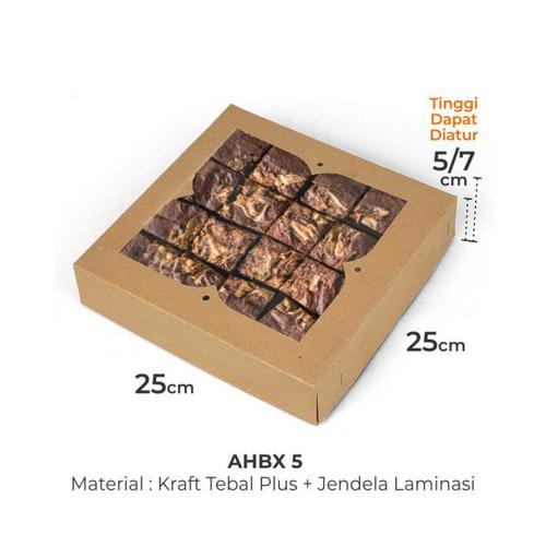 Jual box kotak kue brownies kardus mika packaging cake bolu ukuran ...