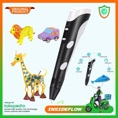 Jual Pulpen 3D Anak Printing Magic Drawing Pen Filament Pena Edukasi - Jakarta Barat ...
