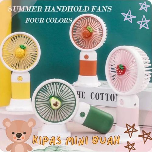 Jual Kipas Genggam Mini Fan Portable Karakter Buah Lucu Murah ...