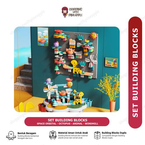 Jual SWP–Building Blocks DIY/Duplo/Mainan Block Duplo/Bricks Perosotan ...
