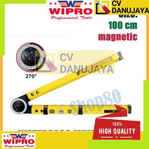 Jual Wipro Waterpass Magnet Waterpas Water Pass Angle Sudut Siku L ...