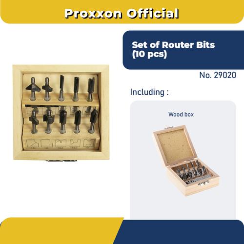 Jual PROXXON 29020 MATA PROFIL ROUTER TRIMMER BIT ROUTER BITS SET 10PC ...