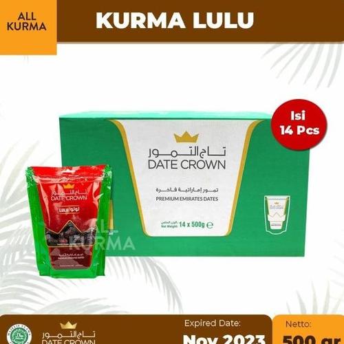 Jual MURAH KURMA DATE CROWN LULU 500 GR - 1 DUS (ISI 14 PCS) READY YA KAK - Jakarta Utara ...