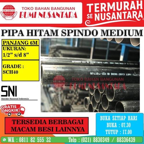 Jual PIPA HITAM MEDIUM 3 INCH SPINDO OD 88,9 3 INCH PIPA BESI OD 88,9 MM - Kab. Bekasi - Bumi ...