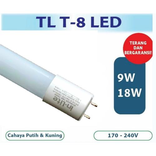 Jual LUXEN Lampu TL T8 LED 9W 60cm unit lampu saja - Kuning 3000K, Packing Buble - Jakarta ...