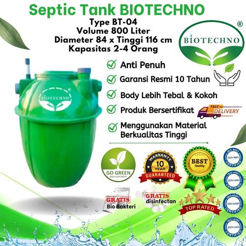 Jual SEPTIC TANK BIO - BIOTECHNO - BioTank, Septic Tank BioFil 800 ...