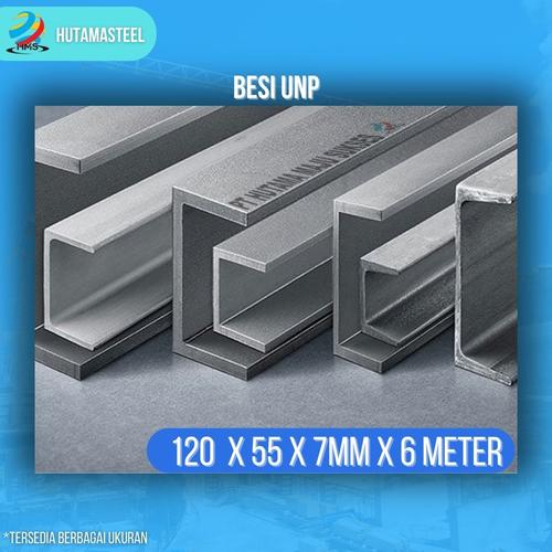 Jual Besi UNP 120 SNI 120x55x5mmx6M - Tersedia Merk IBB, KS, LBI, LS ...