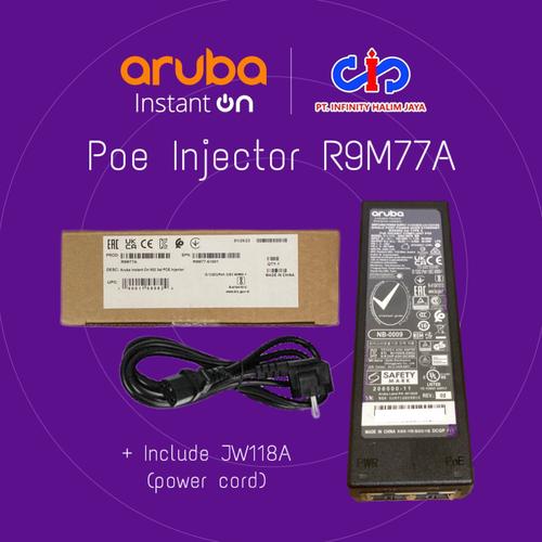 Jual Aruba HPE Poe Injector R9M77A / Auba Instant On 802.3at Poe ...