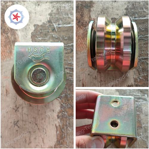 Jual RODA REL BESI BAJA 3" INCH MODEL V GROOVE UNTUK GERBANG PAGAR ...