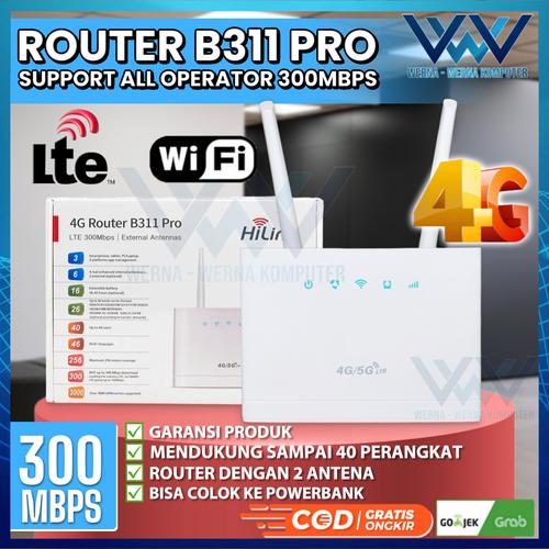 Jual ROUTER MODEM B311 PRO 4G LTE 300Mbps + External antena | All ...