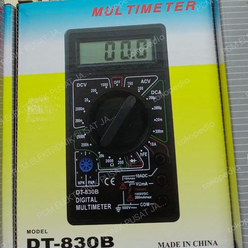 Jual multimeter multitester multi meter tester dt-830b dt830b digital ...