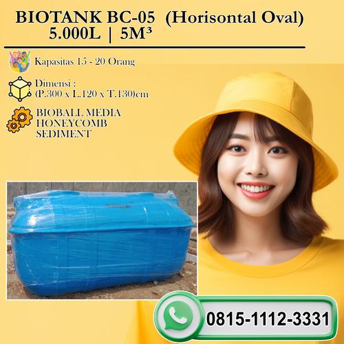 Jual TANGKI BIOTANK FIBER KAPASITAS 5000 LITER 5M3 / BIOTECH - Kab ...