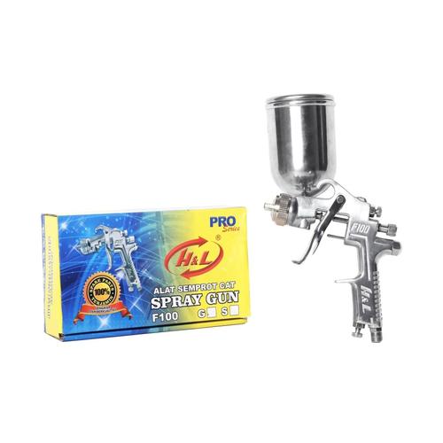 Jual SPRAY GUN ANGIN H&L PRO TABUNG ATAS F75 / F100 / R2 / K3 / HVLP ...