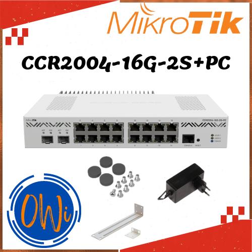 Jual MikroTik CCR2004-16G-2S+PC Cloud Core Router CCR 2004 16G 2S+ PC ...