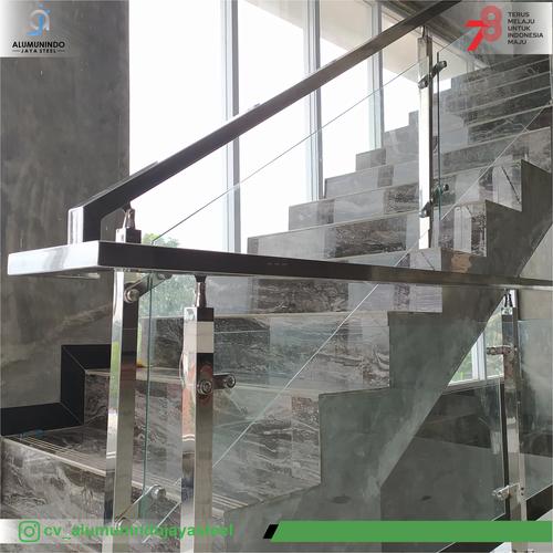 Jual Railing Tangga Stainless Kaca Tempered 8mm - Kota Bekasi - CV ...