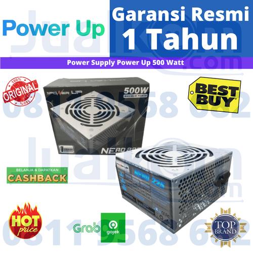 Jual Power Supply Power UP 500W PSU PowerUP 500 Watt Resmi - Jakarta ...