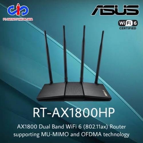 Jual ASUS RT-AX1800HP AX1800 Dual Band WiFi 6 Wireless Router with ...