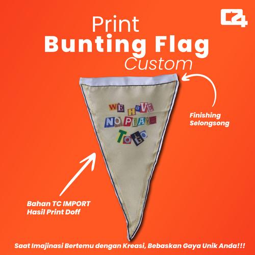 Jual Cetak Print Bendera Custom Murah Jakarta Bunting Flag - Custom ...