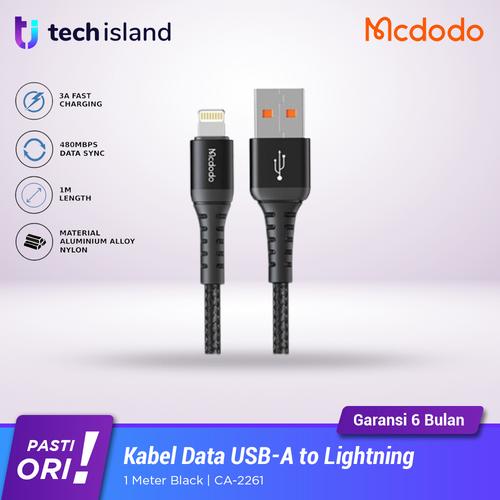 Jual Mcdodo Kabel Data USB Lightning iPhone iPad Fast Charge 1.2m/1.8m ...
