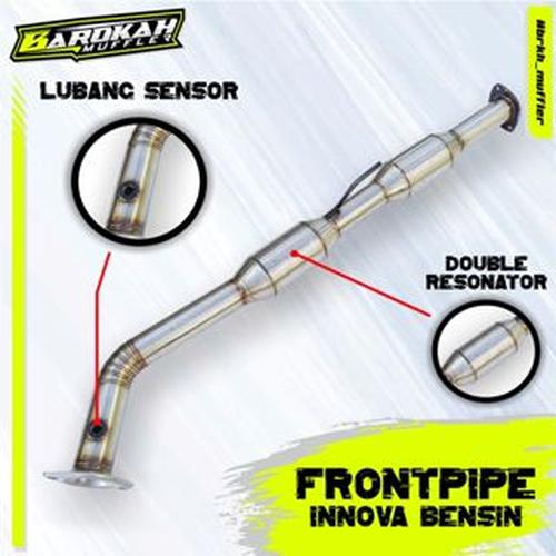 Promo FRONTPIPE TOYOTA KIJANG INNOVA BENSIN DOUBLE RESONATOR PNP - Kab ...