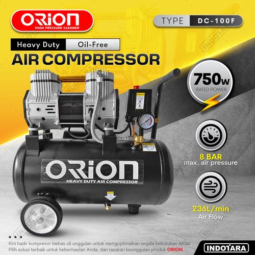 Promo Kompresor Angin Oil Free 1 HP 24L Air Compressor Orion DC100F ...