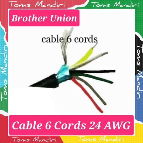 Jual Kabel Data Sensor isi 6 serabut 24 AWG Brother Union 1 Meter ...