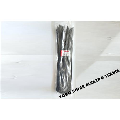 Jual Kabel Ties Tie Tis Cable Kabel Ikat Pengikat Tali Serut Hitam 40 ...