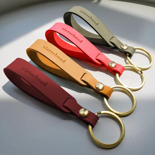 Promo Keychain Gantungan Kunci Faux Leather Premium (VERO) Bisa Custom ...