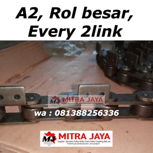 Jual RANTAI C2052 A2 ROL BESAR BESI DOUBLE PITCH CHAIN CONVEYOR C 2052 ...