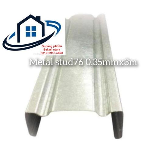 Jual METAL STUD 76 0,35MM /3 MTR/ RANGKA PARTISI / RANGKA GYPSUM /C ...