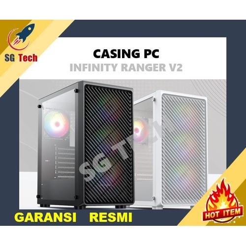 Jual CASING PC INFINITY RANGER V2 - ATX, mATX Gaming Case TEMPERED ...