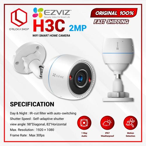 Promo EZVIZ H3C Outdoor Camera CCTV Smart Wifi IP 1080p Night Vision ...