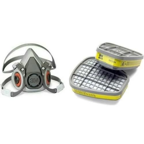 Jual 3M 6200 Masker Half Face Reusable Respirator Mask - 3M6200 - Kota ...