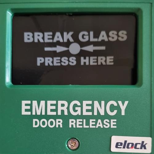 Jual Emergency break glass Door Release Elock for acess control - Kota ...