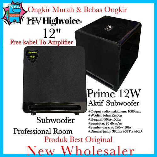 Jual Speaker Subwoofer Bass Highvoice Prime12W original power Full vvip 12 - Jakarta Barat ...
